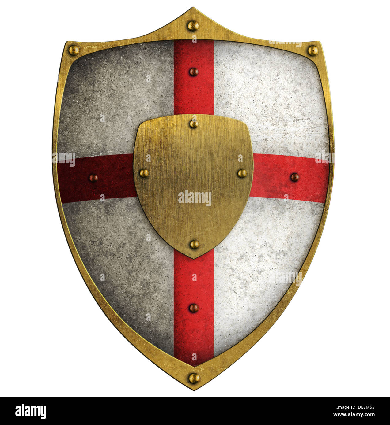 Red and white shield High Resolution Stock Photography and Images - Alamy