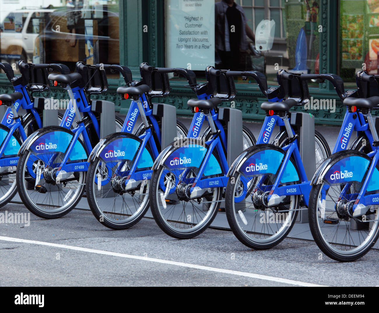 Citibike rental bicycles in New York, NY, USA Stock Photo - Alamy