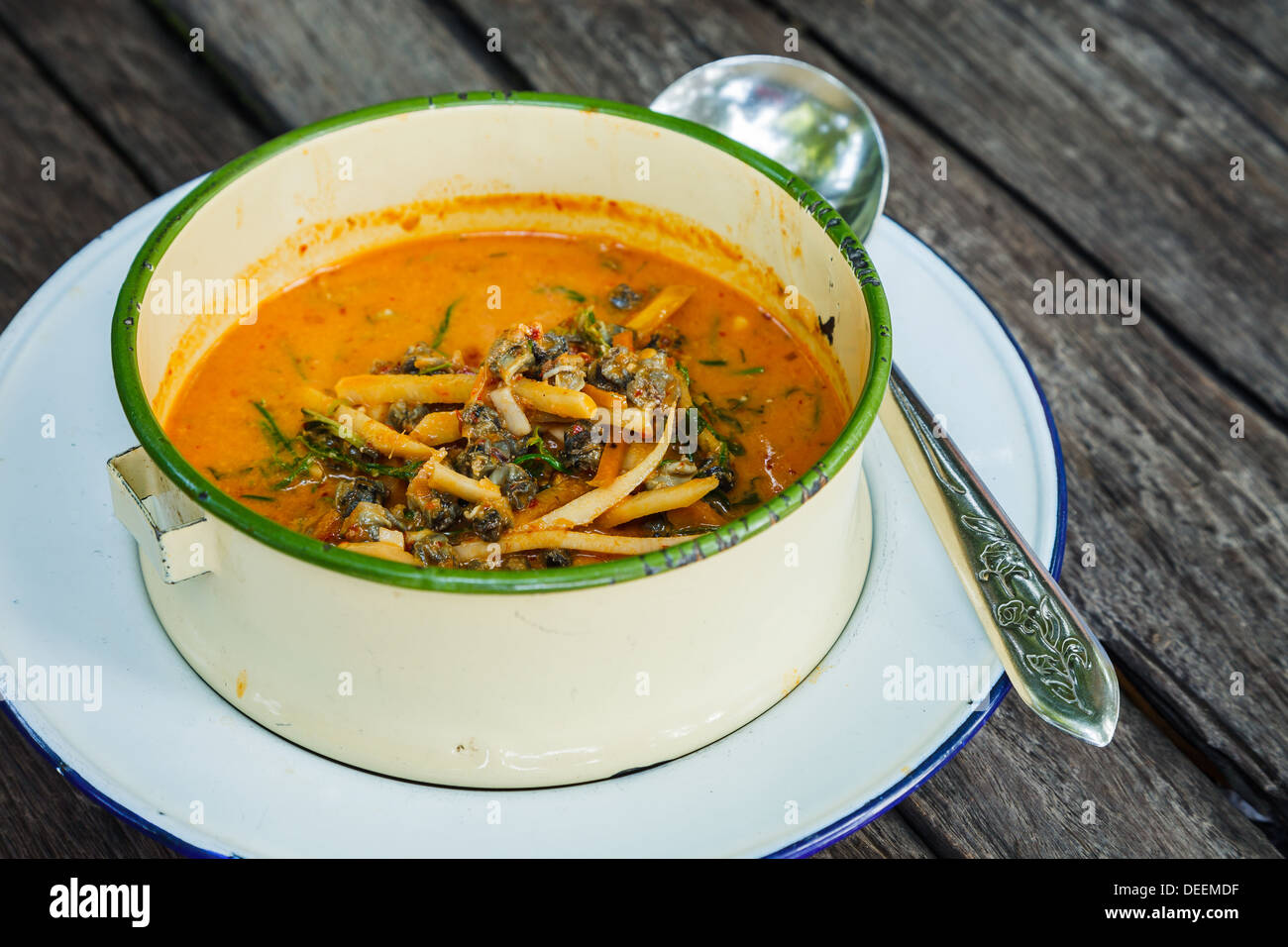 pond snail curry is Thai food Stock Photo - Alamy