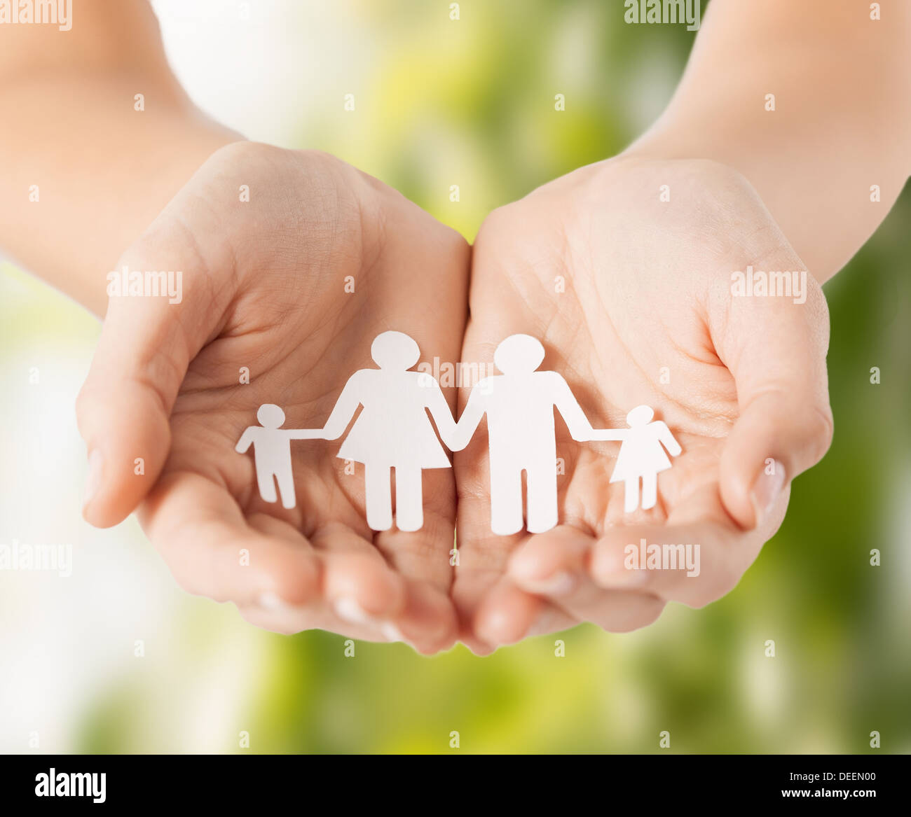 Closeup paper family on hi-res stock photography and images - Alamy