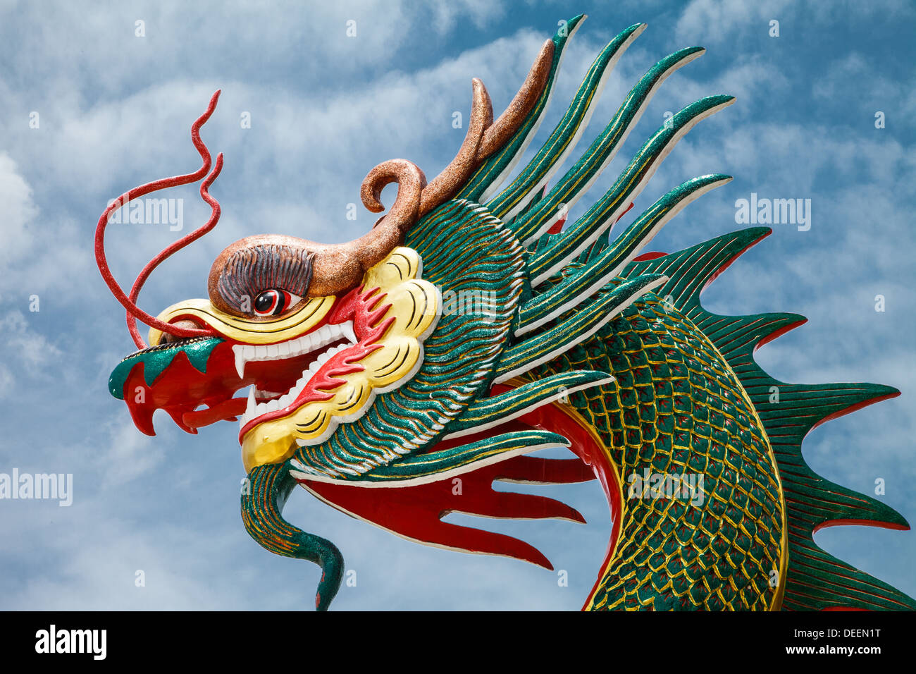 dragon head symbol of power Stock Photo - Alamy