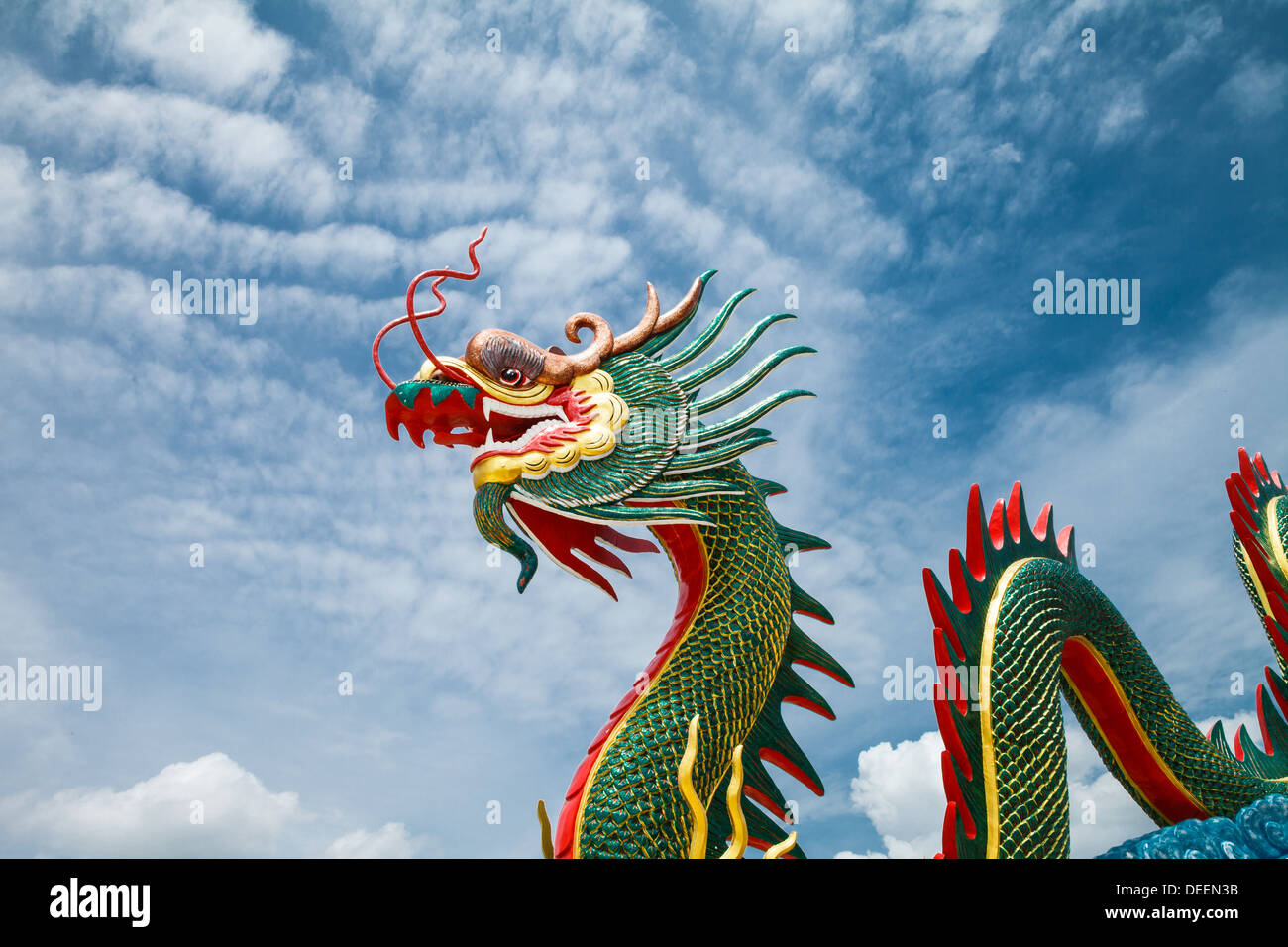 dragonl symbol of power in Thailand Stock Photo - Alamy