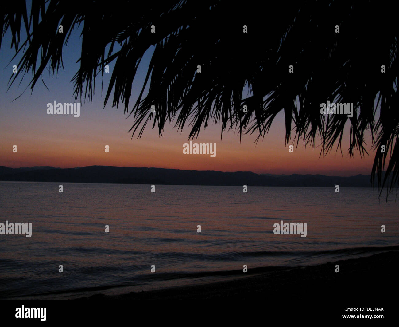 Sunrise over Greece taken from Kavos Stock Photo - Alamy