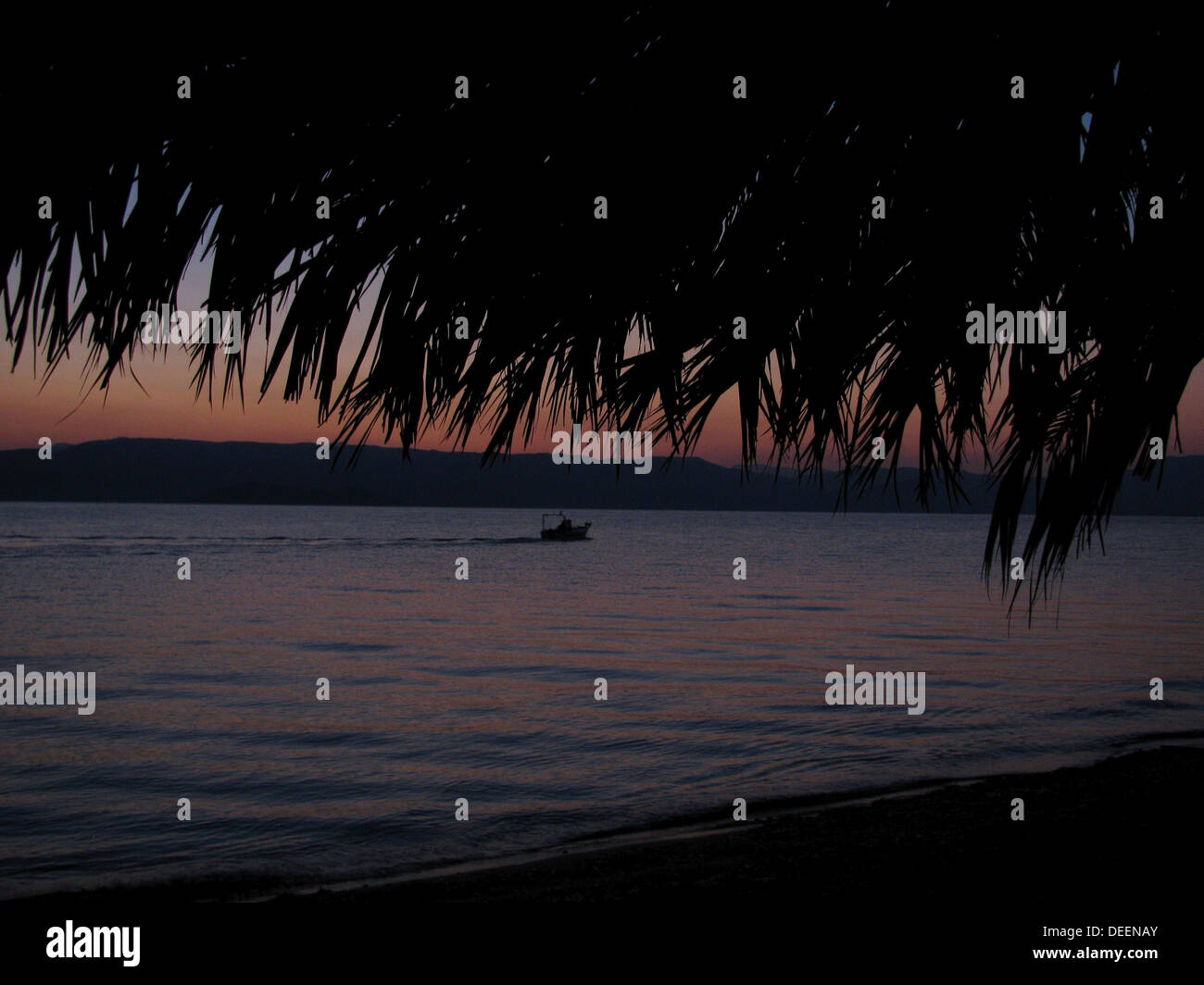 Sunrise over Greece taken from Kavos Stock Photo - Alamy