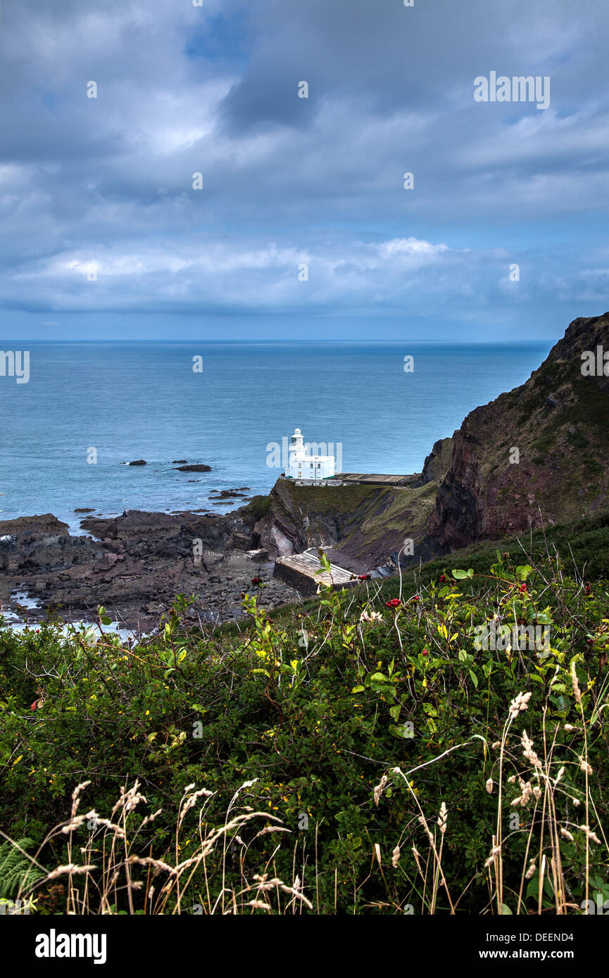 The Lighthouse at Hartland Point in Devon Stock Photo - Alamy