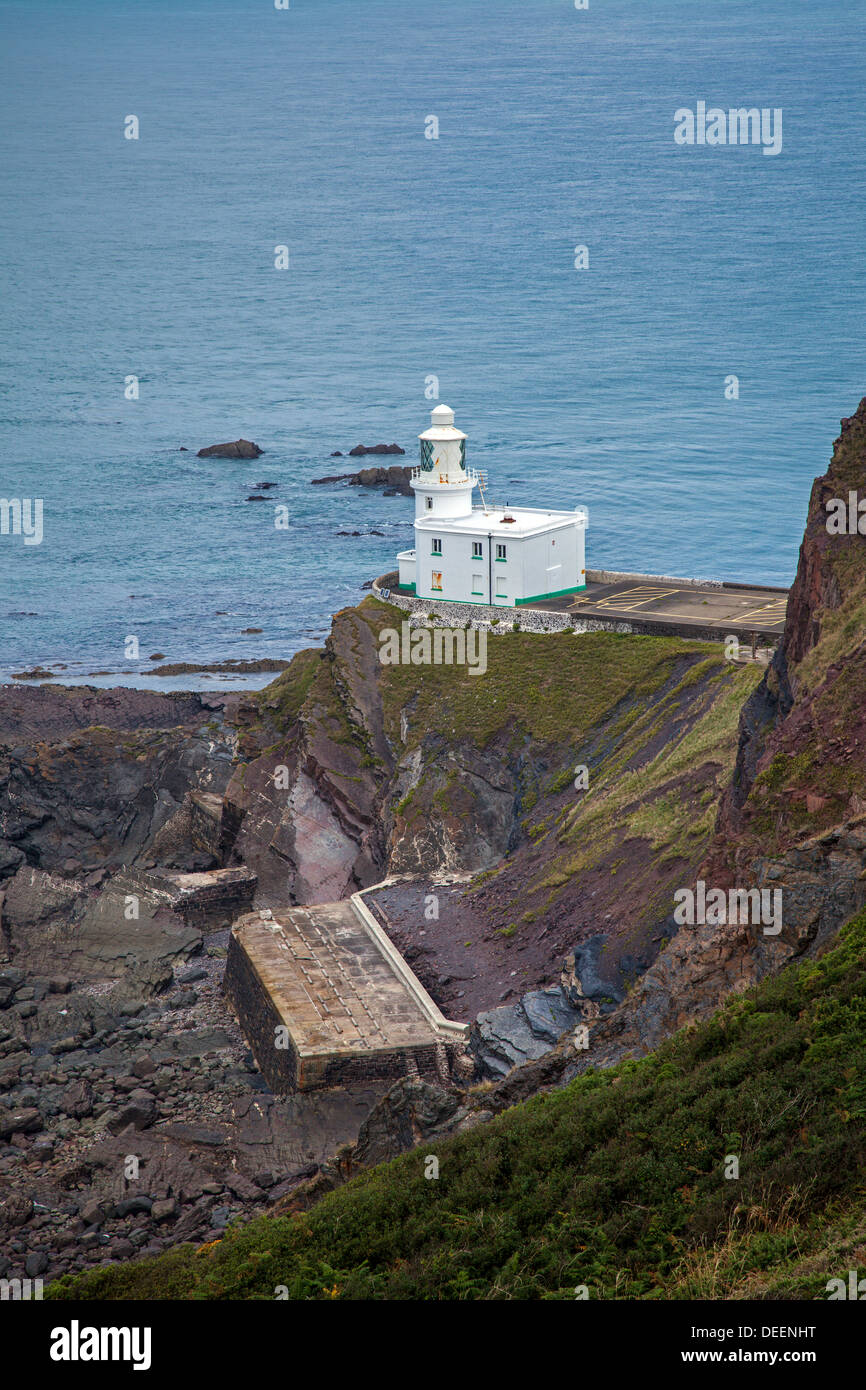 The Lighthouse at Hartland Point in Devon Stock Photo - Alamy