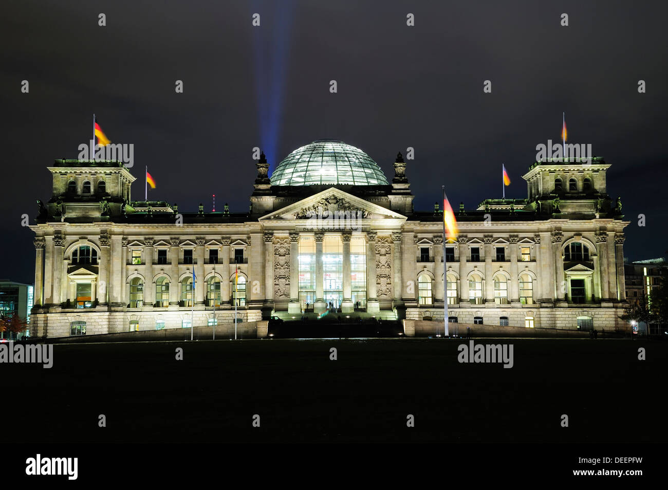 Reichstag or Bundestag in Berlin at night Stock Photo - Alamy