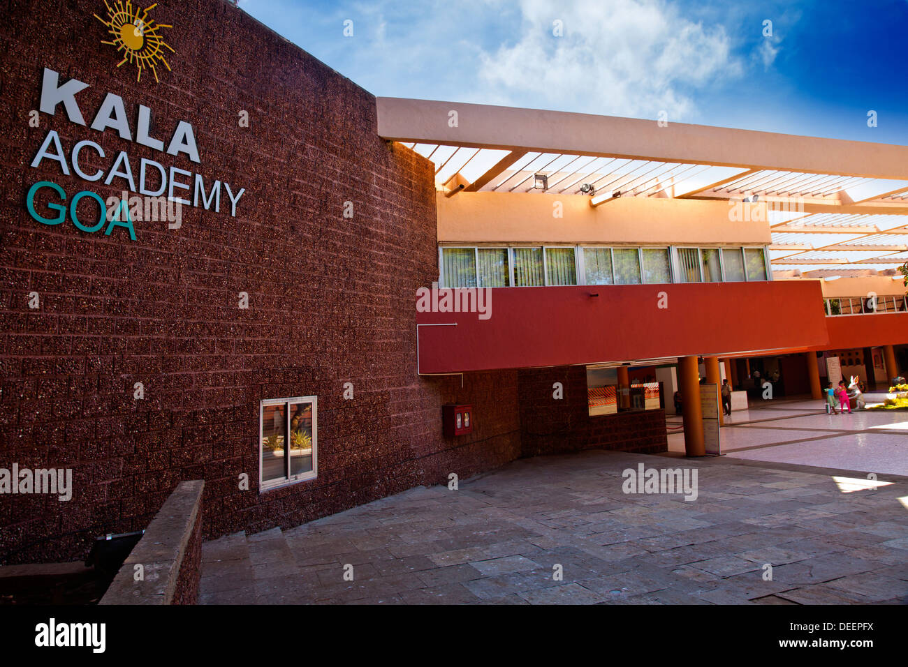 Facade of an Arts Academy building, Kala Academy, Panaji, Goa, India ...