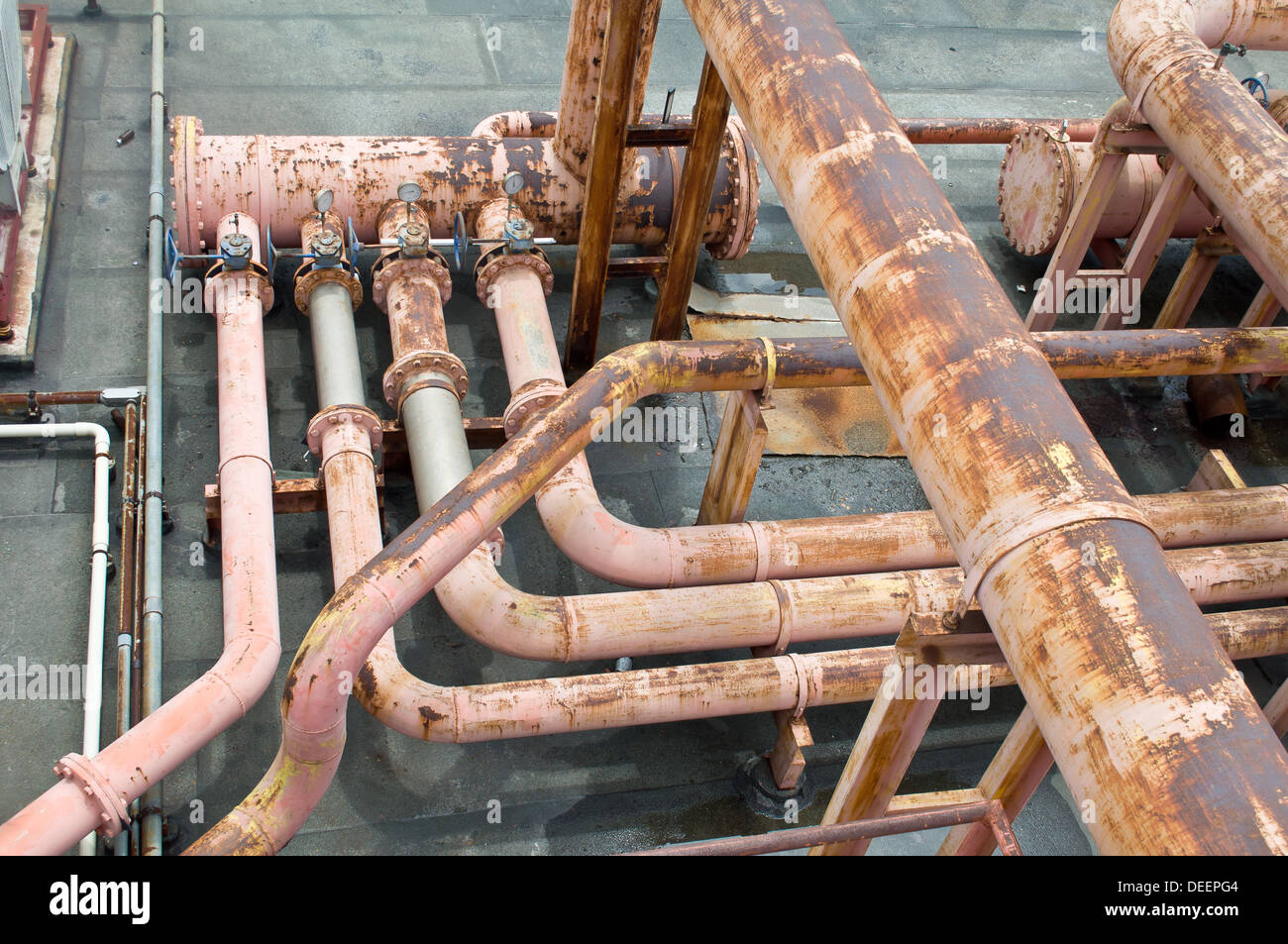 old pipe for water flow Stock Photo - Alamy