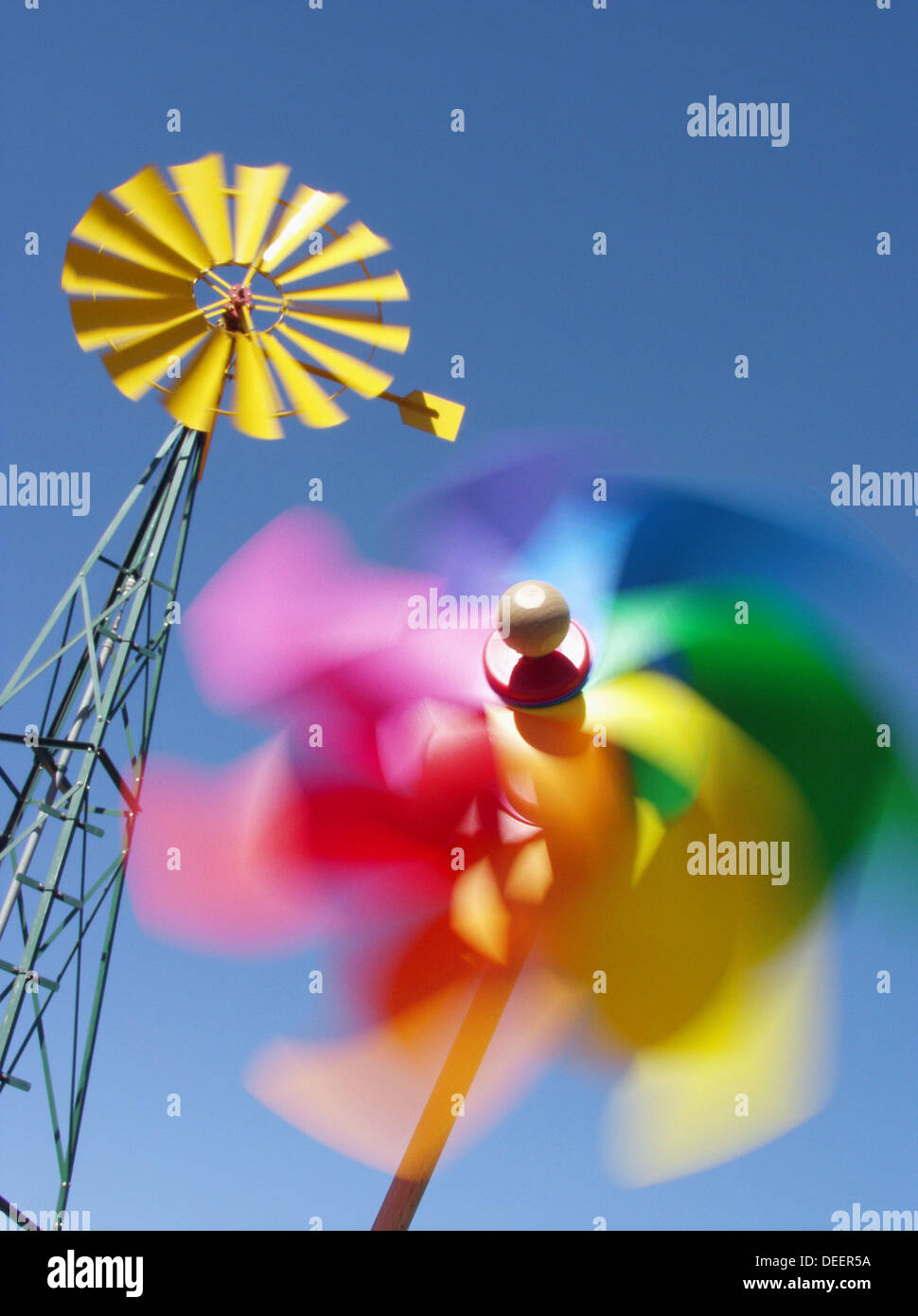 Colourful children windmill hi-res stock photography and images - Alamy