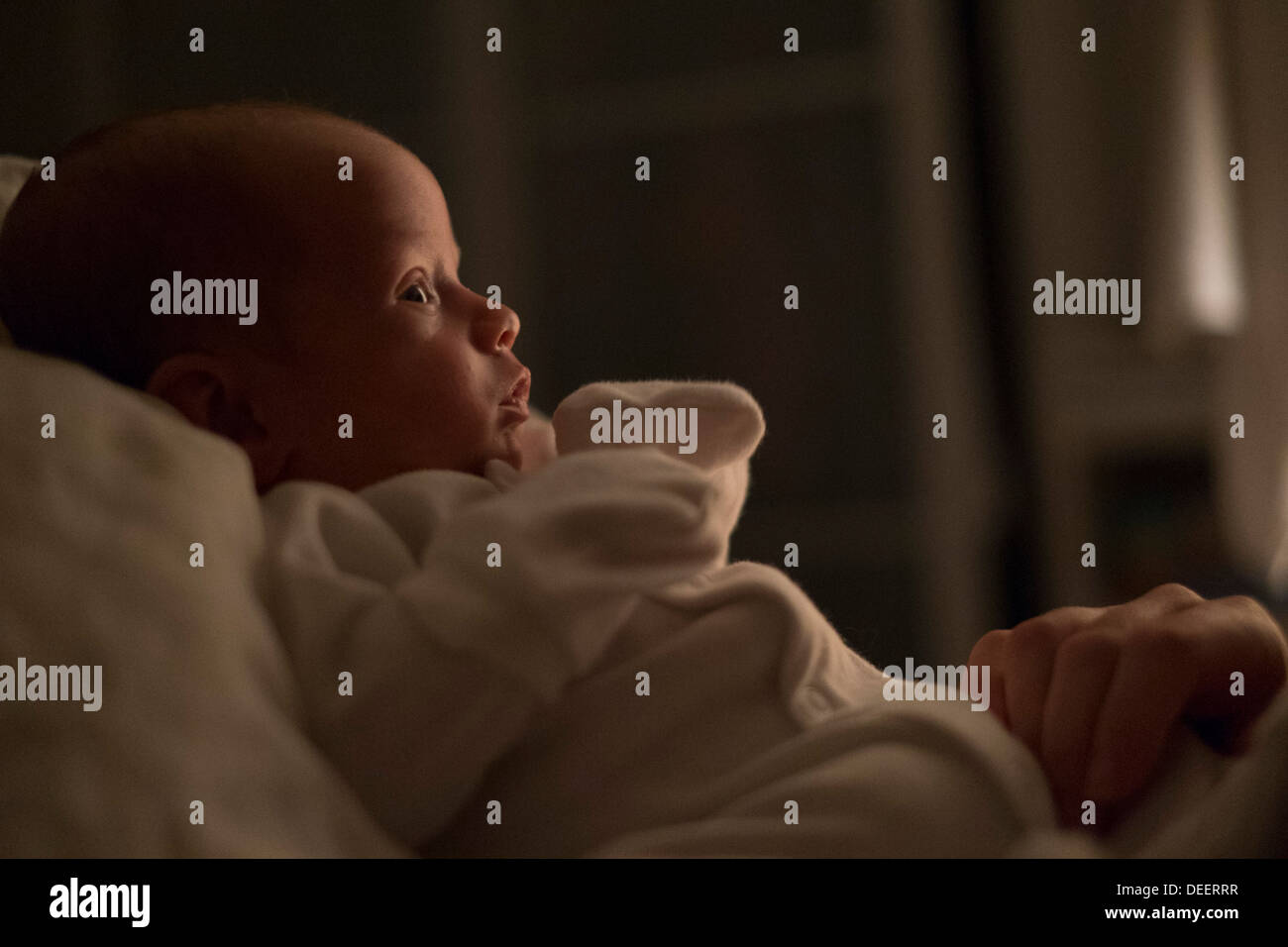 Newborn Baby Boy Awake