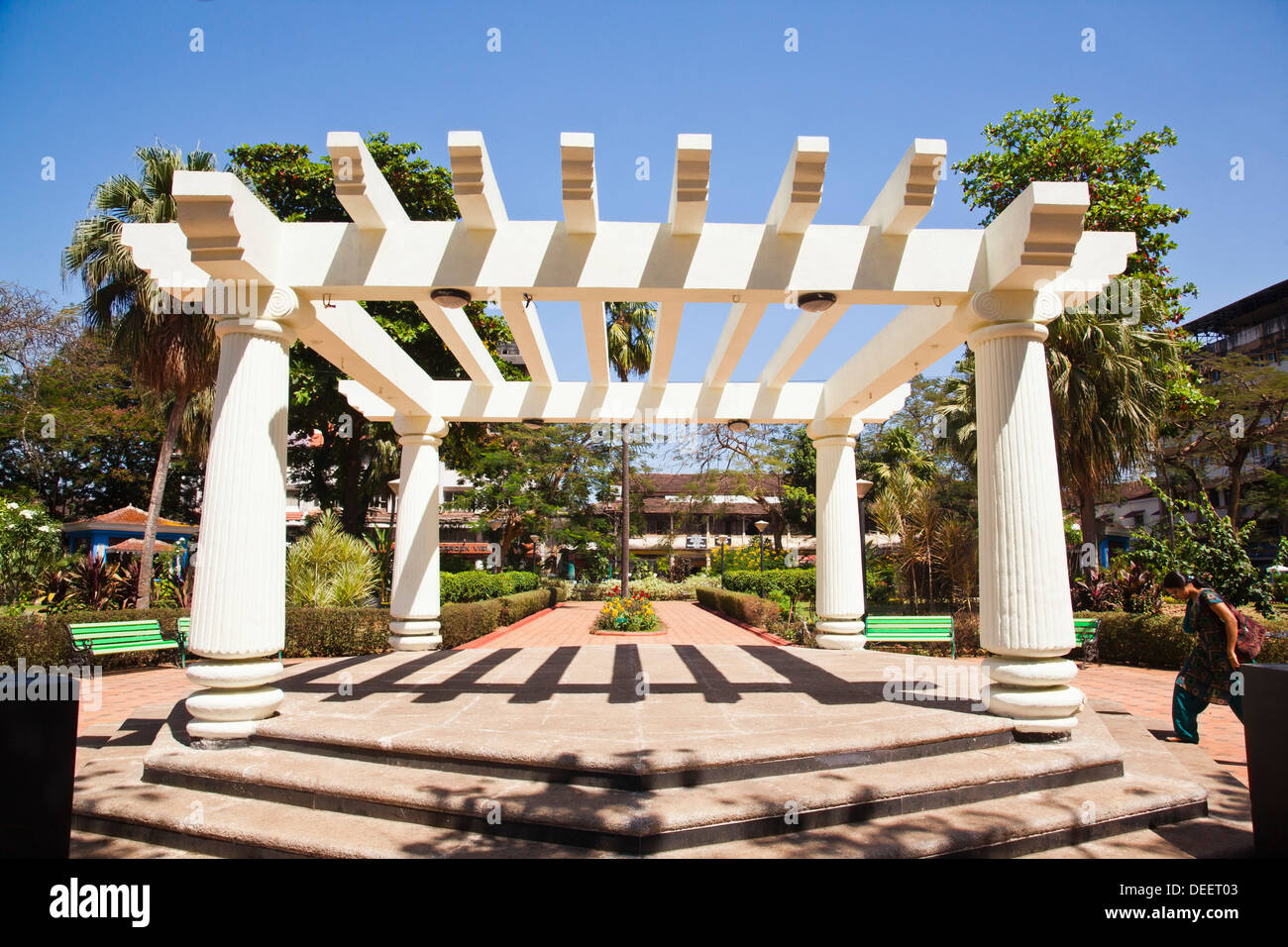 Structure in a garden, Municipal Gardens, Panaji, North Goa, Goa, India ...