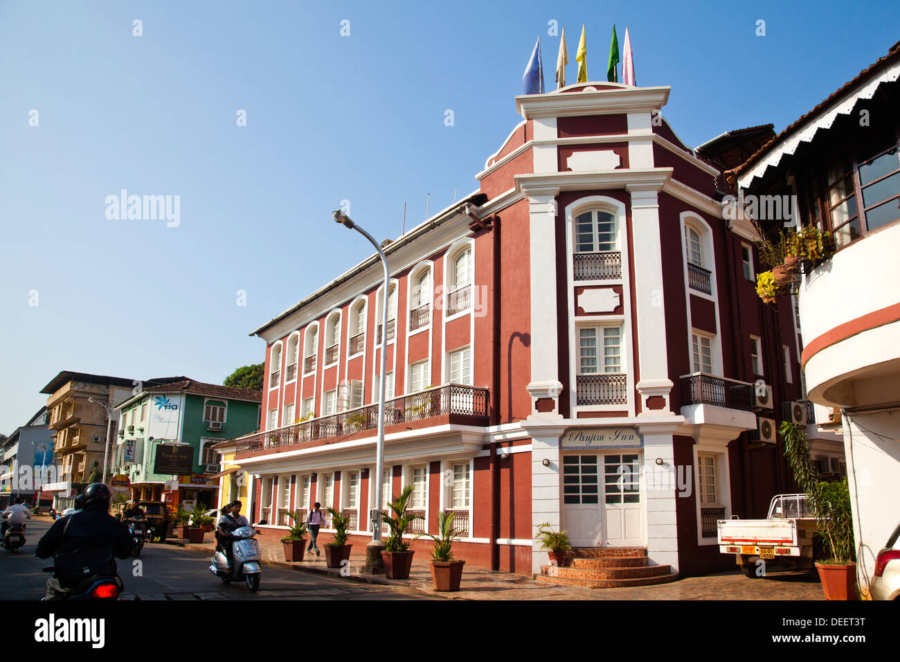 Facade of a hotel, Panjim Inn, Panaji, Goa, India Stock Photo - Alamy