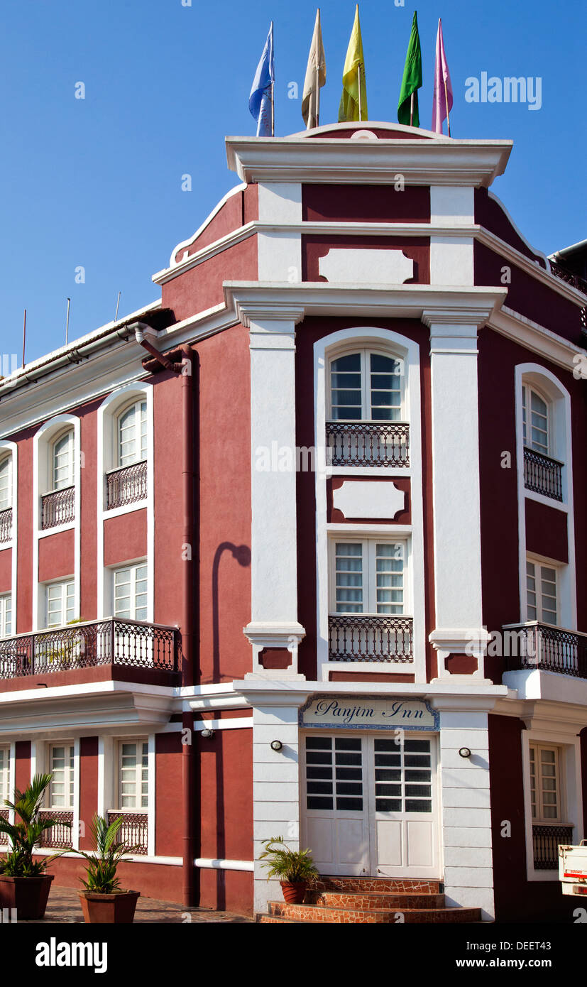 Facade of a hotel, Panjim Inn, Panaji, Goa, India Stock Photo - Alamy
