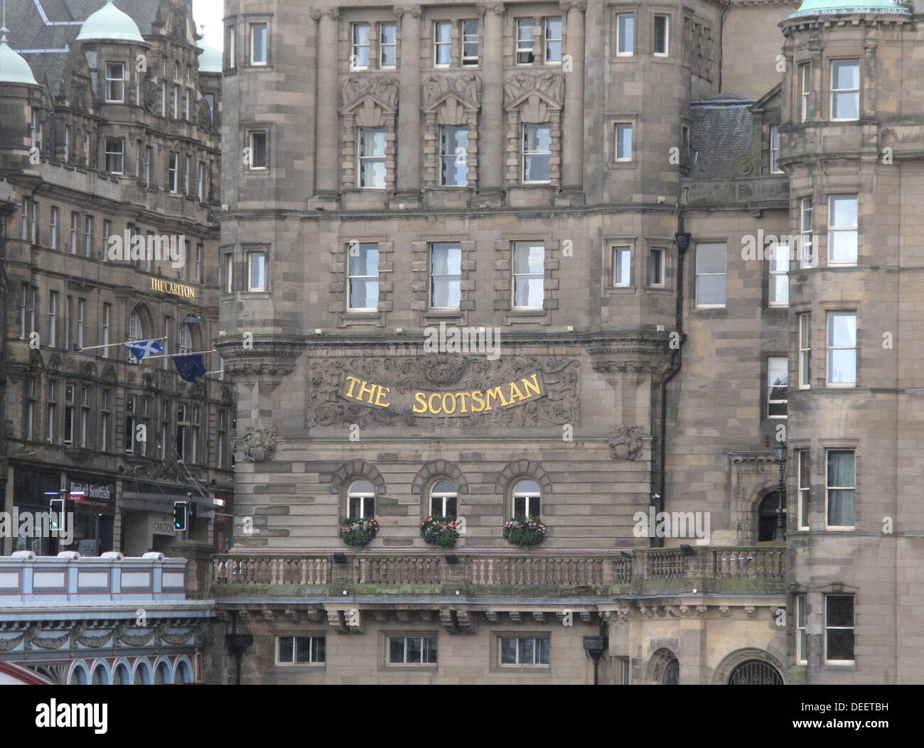 The Scotsman Hotel, North Bridge, as seen from Princes Street ...