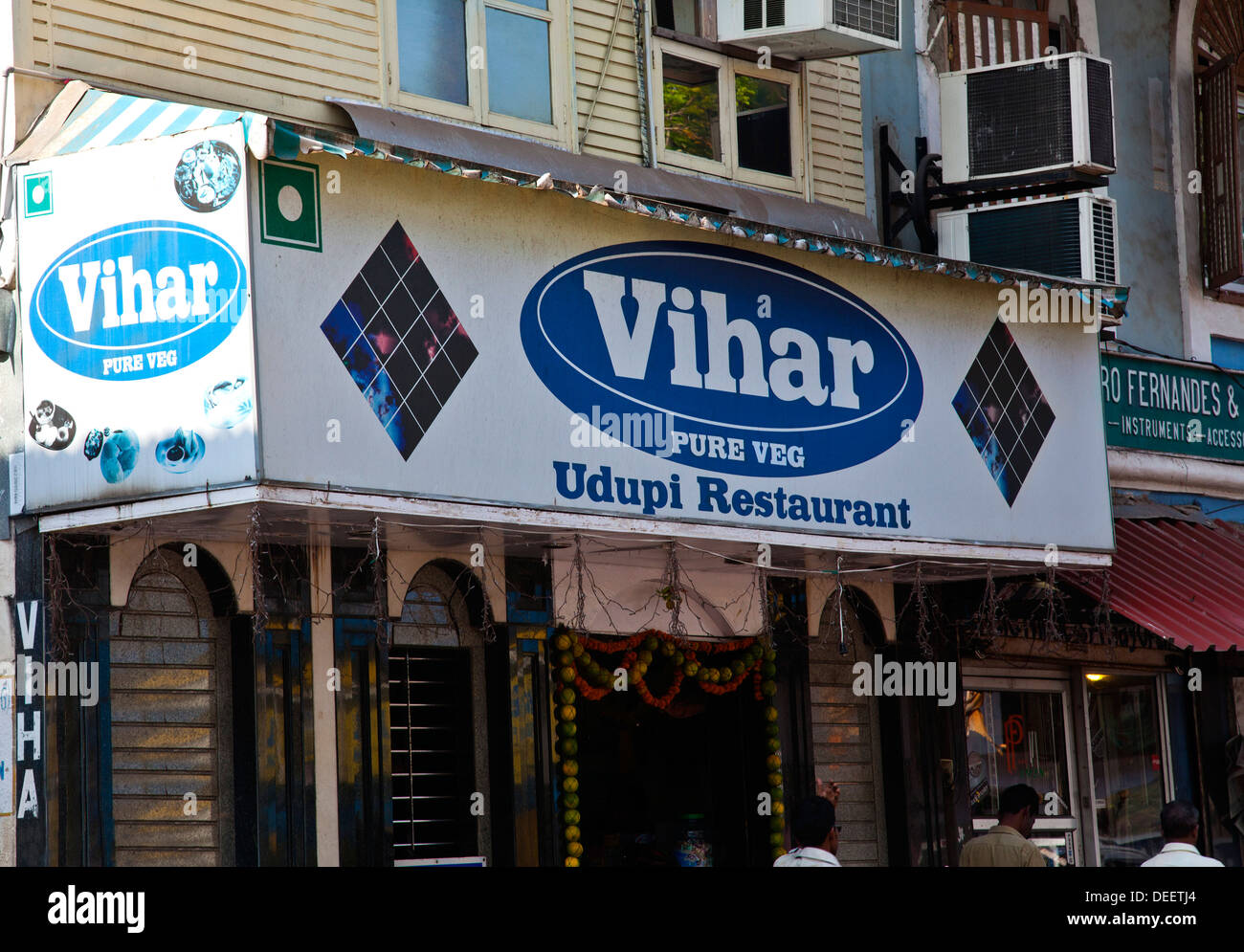 Sign board at the entrance of a restaurant, Vihar Restaurant, Panaji ...