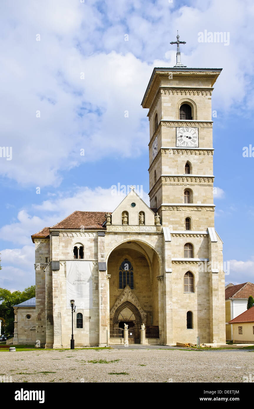 Catholic church in the center of Alba Iulia, Transylvania, Romania ...