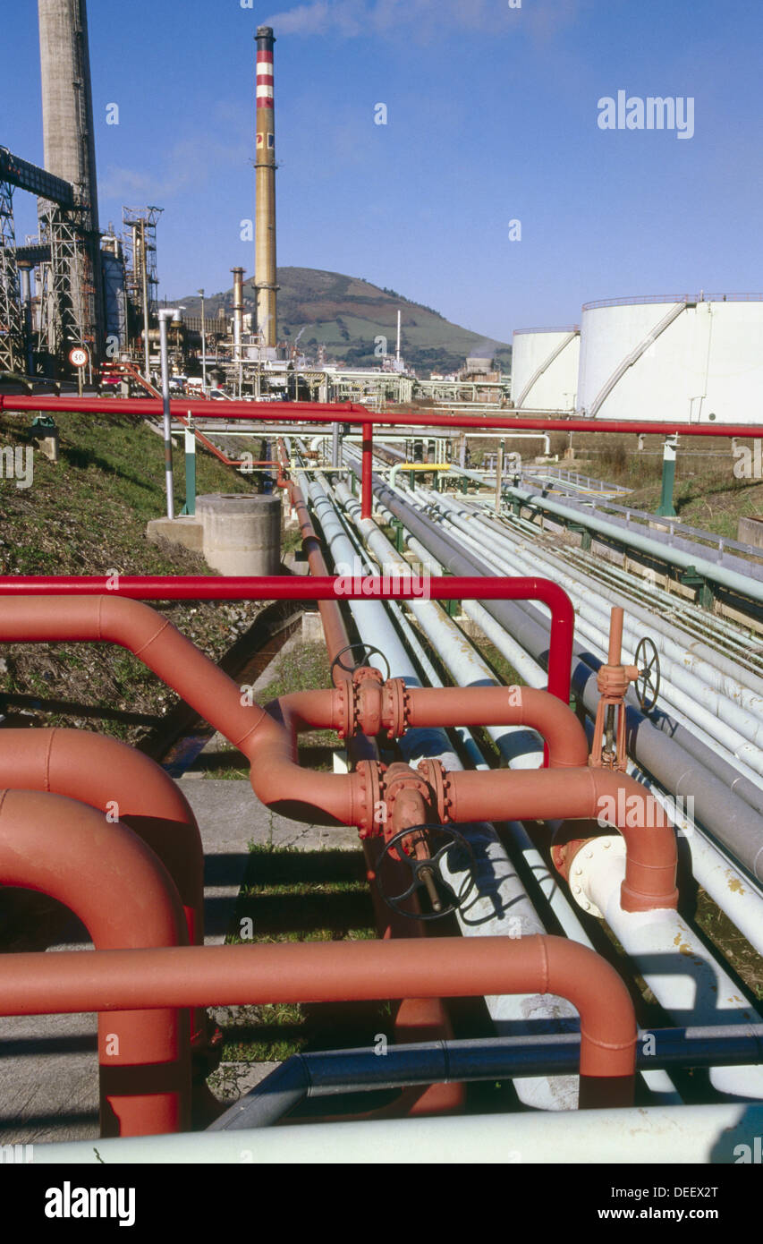Oil refinery. Biscay. Spain Stock Photo - Alamy