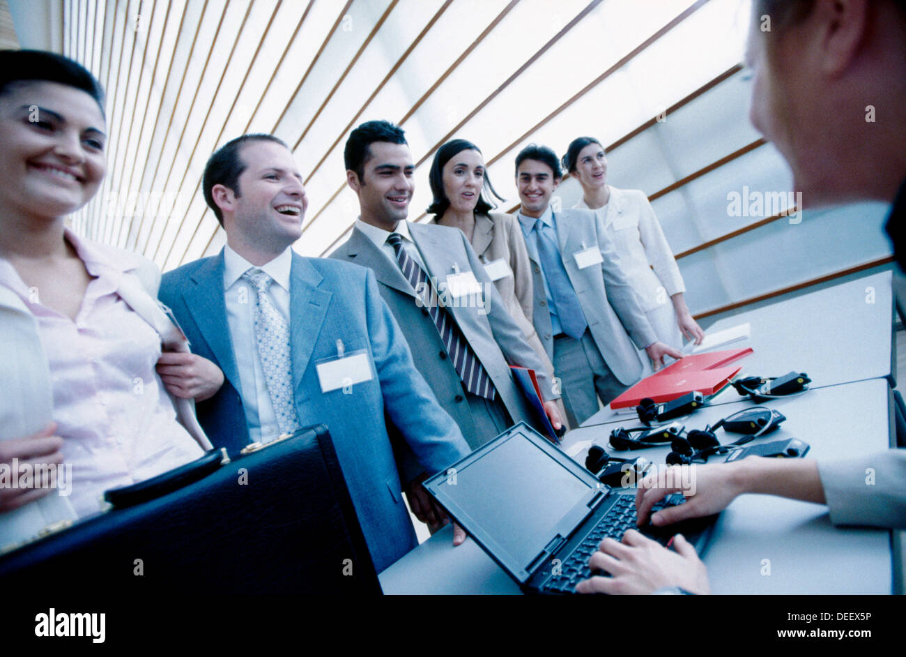 Trade show hostess hi-res stock photography and images - Alamy