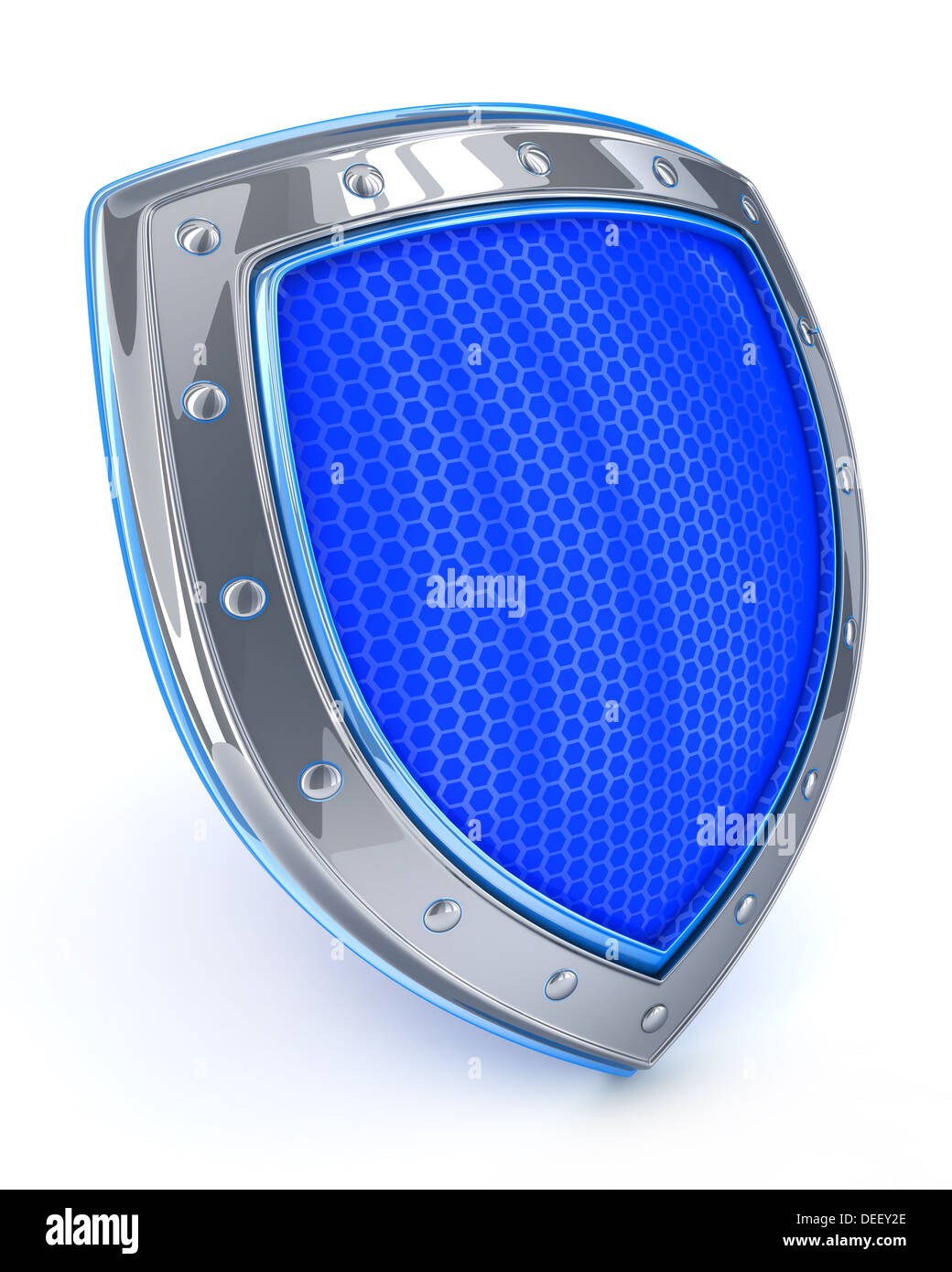 Shield security (done in 3d, isolated Stock Photo - Alamy