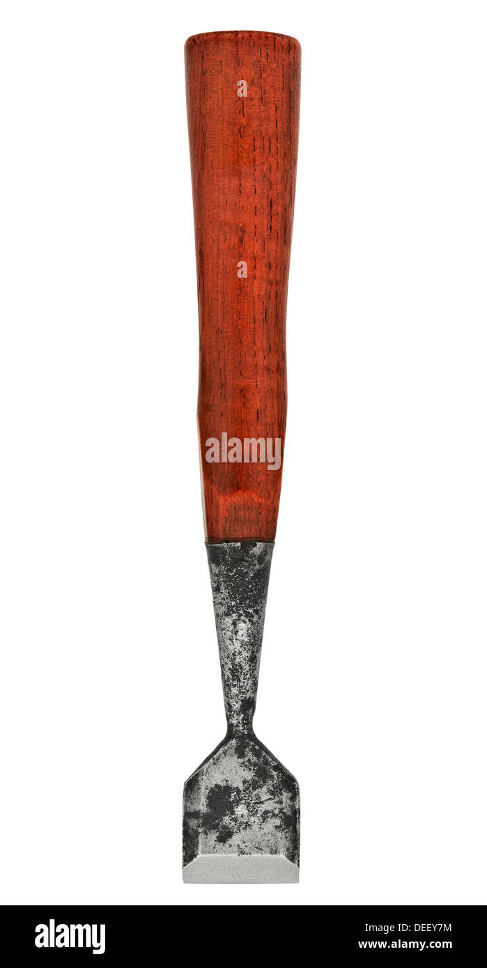 vintage socket chisel isolated over white background,clipping path ...