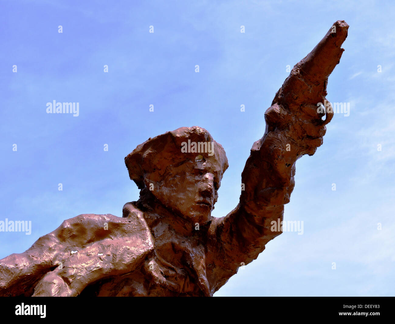 Hico Texas Brushy Bill Statue Stock Photo - Alamy