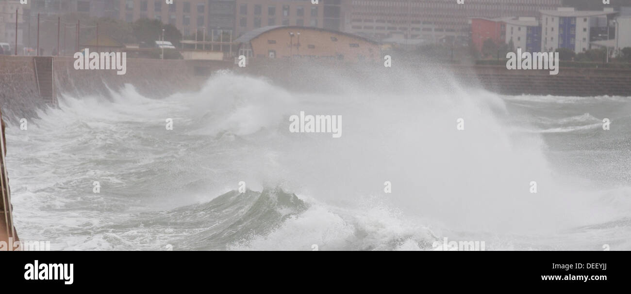 Jersey storm channel islands hi-res stock photography and images - Alamy