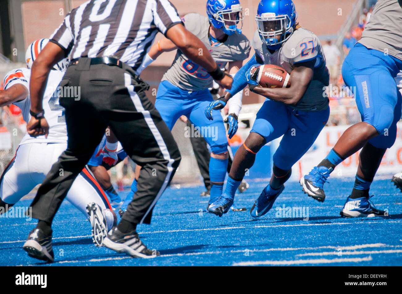 Bose State University football game at Bronco stadium played in 2013 ...