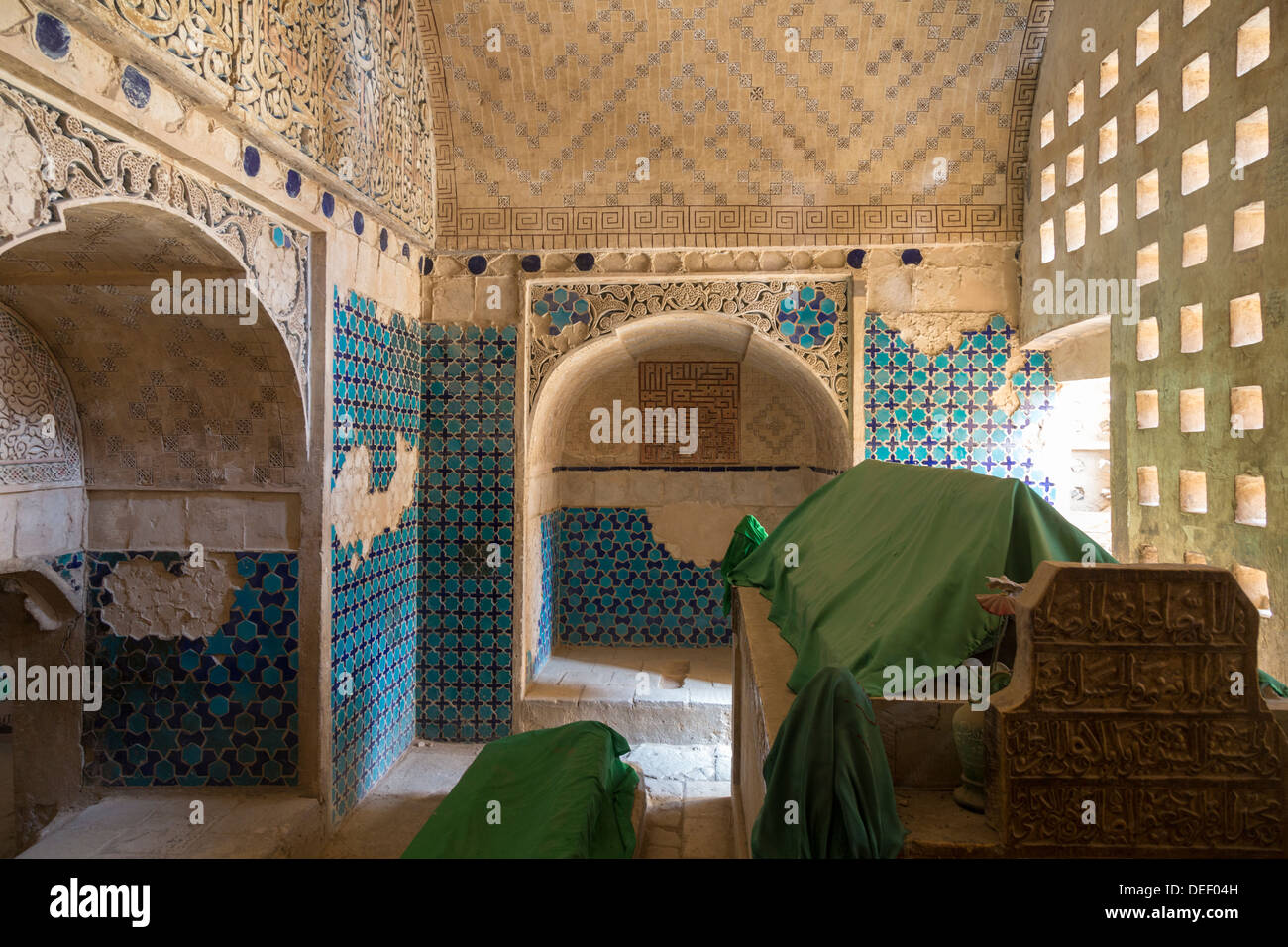 tomb of sufi saint, Pir-i Bakran Shrine, Linjan, Isfahan, Iran Stock ...