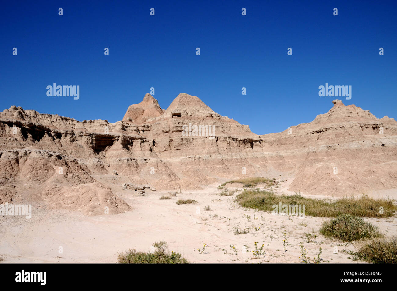 Badlands National Park, South Dakota, view from Badlands Loop Road ...