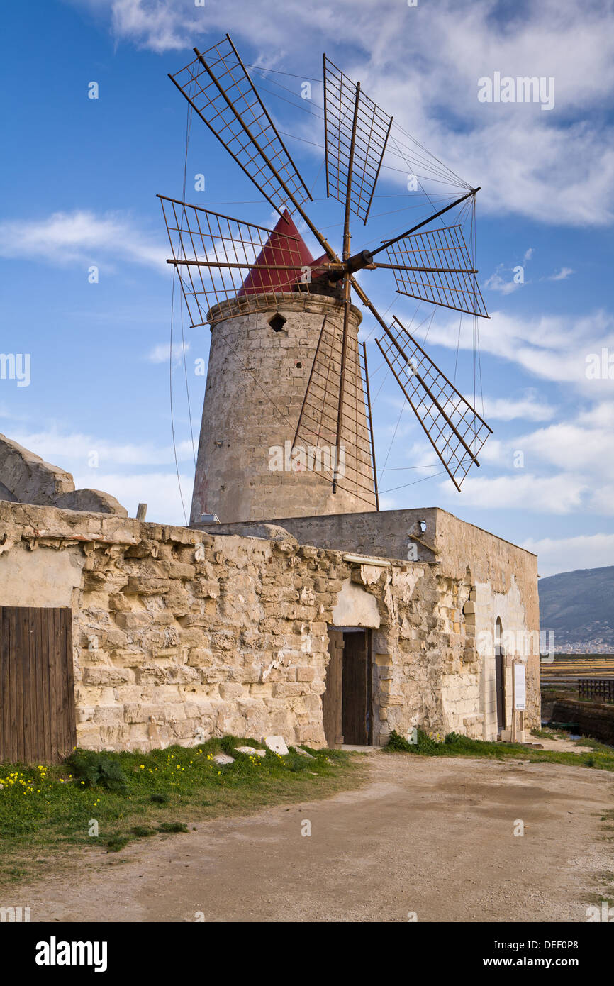 Trapani and paceco salt pans oriented nature reserve hi-res stock ...