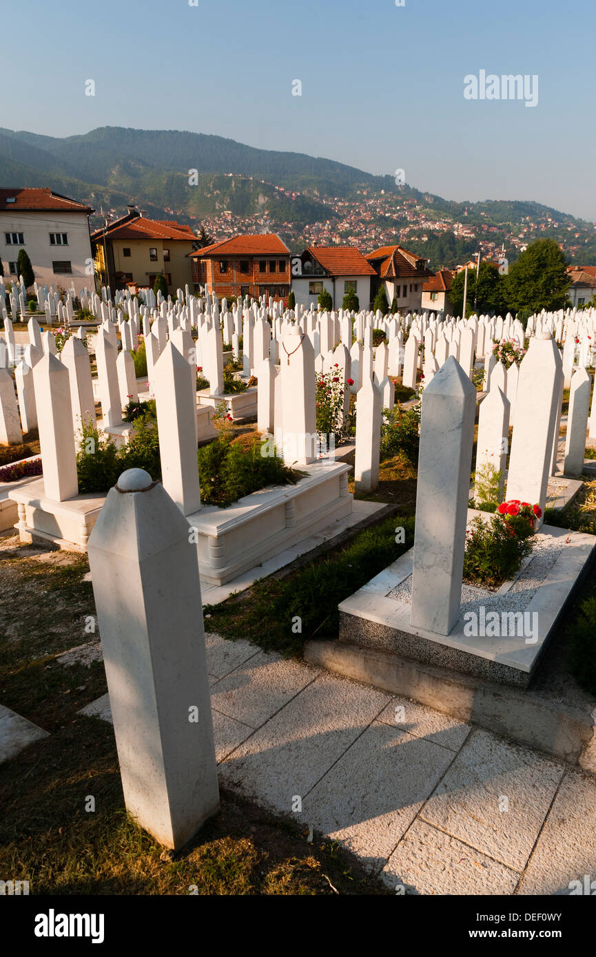 Kovaci war cemetery, Sarajevo, capital of Bosnia and Herzegovina ...