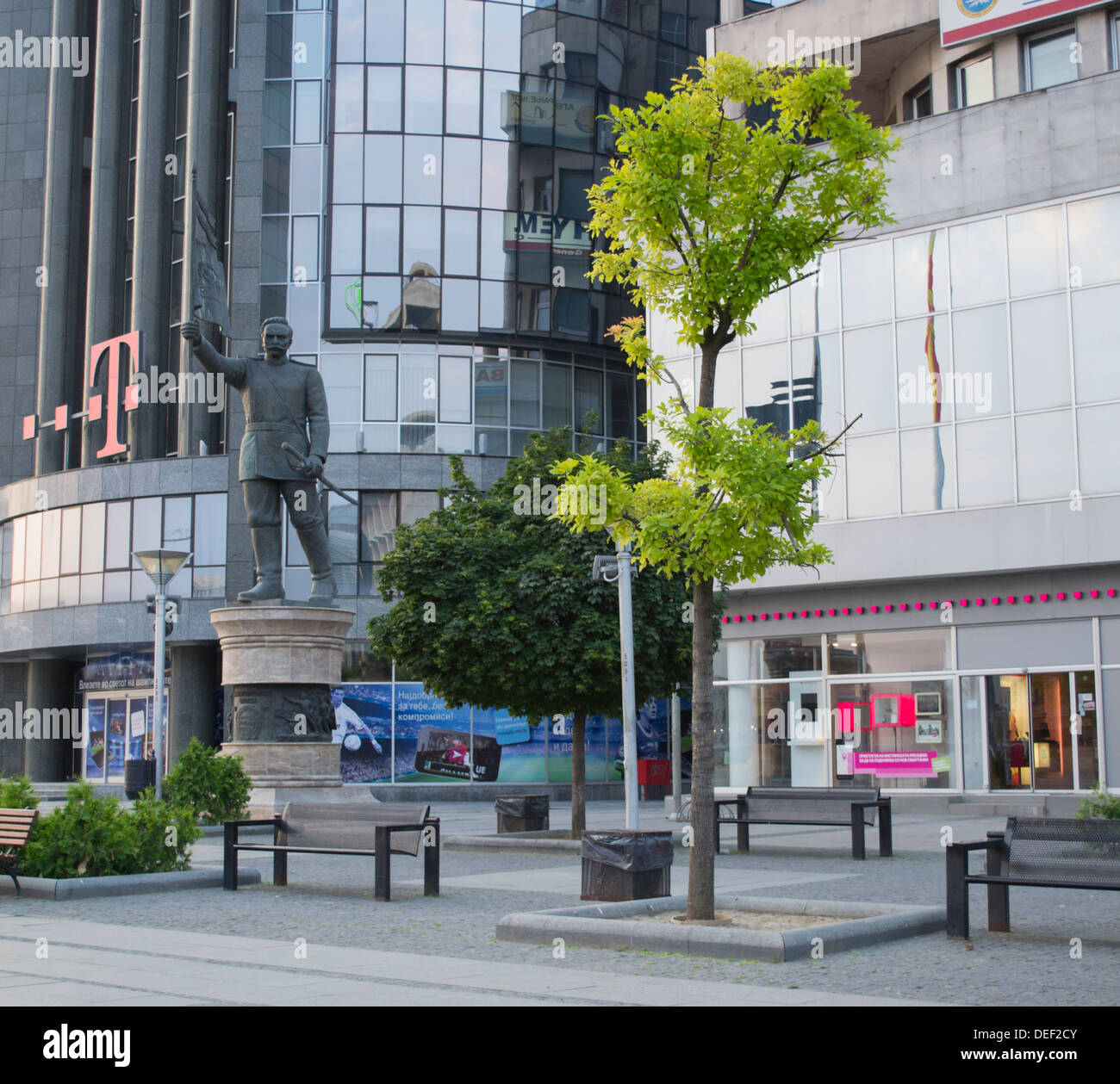 Statue of Dimitar Popgeorgiev Stock Photo - Alamy