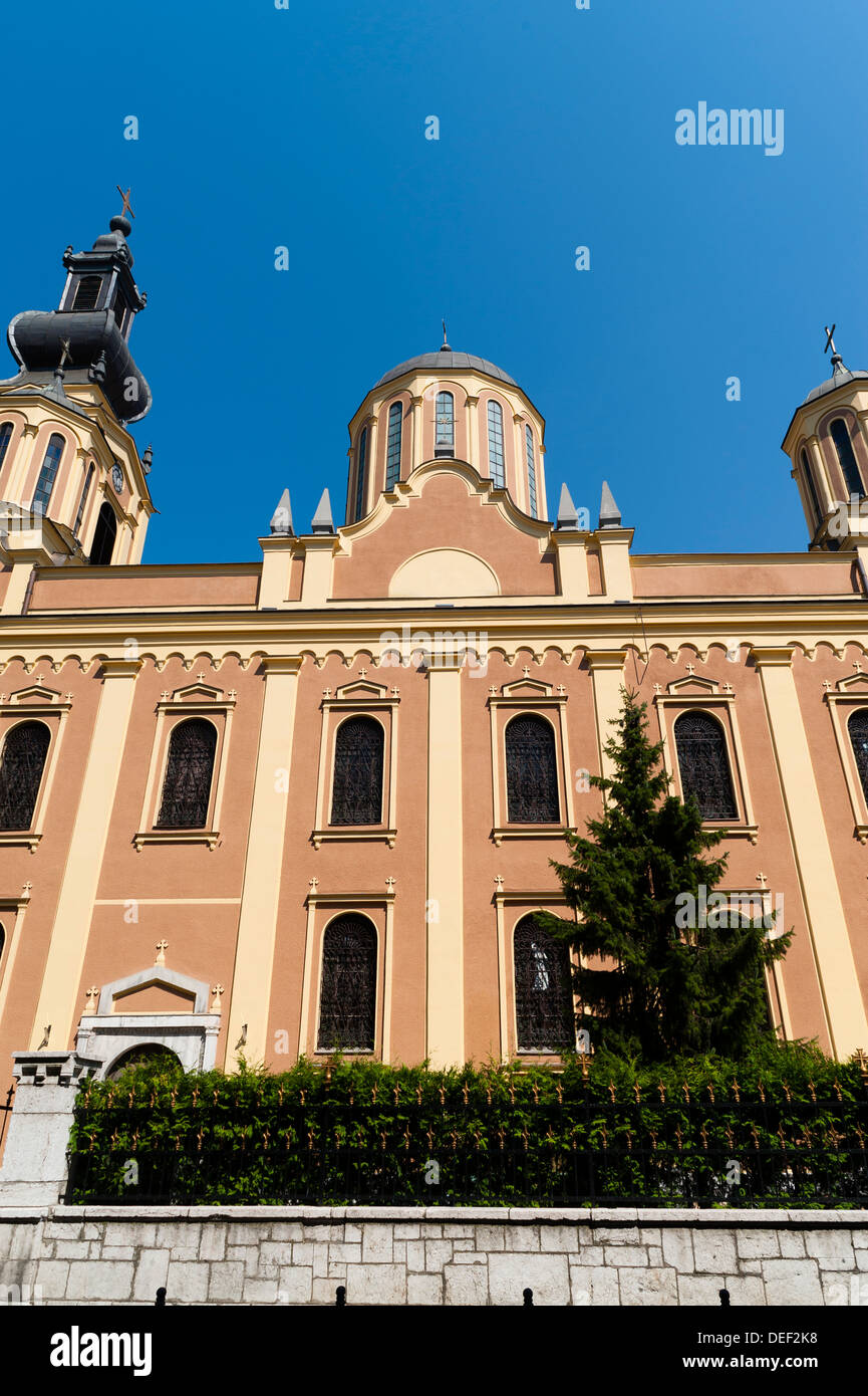 Serbian orthodox cathedral, Sarajevo, capital of Bosnia and Herzegovina ...