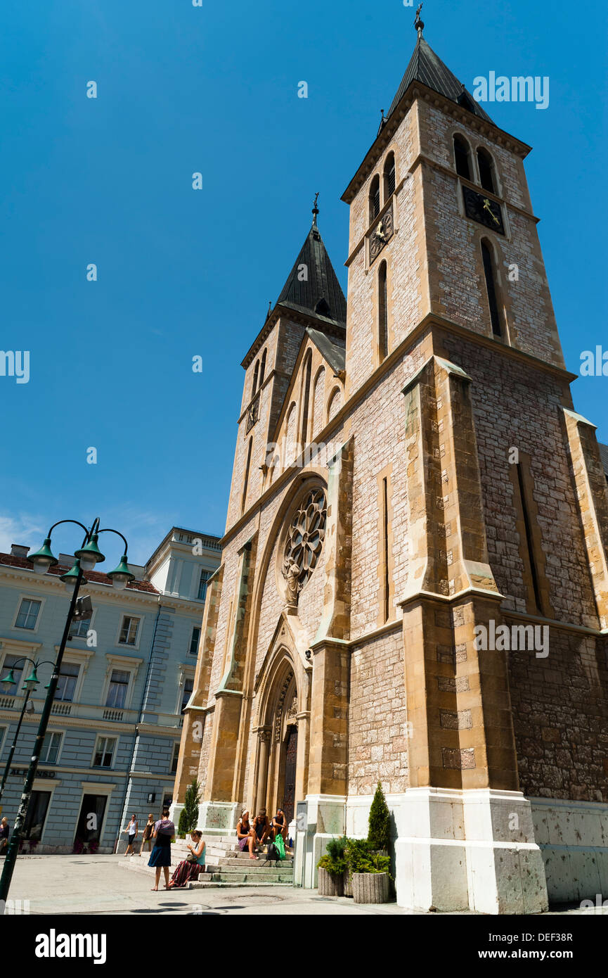 Sarajevo catholic church, Sarajevo, capital of Bosnia and Herzegovina ...