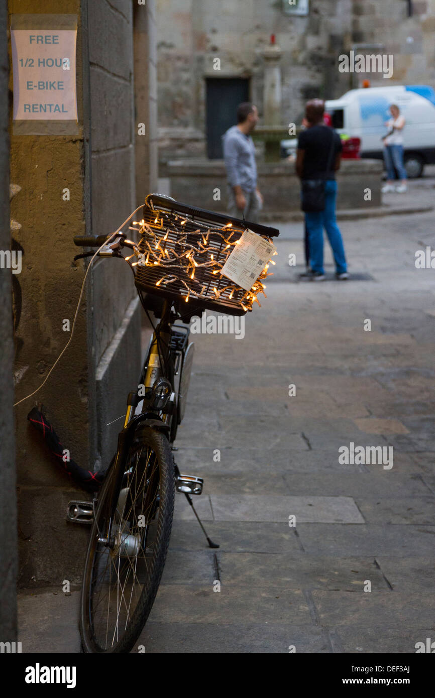 Bicycle with ferry lights Stock Photo - Alamy