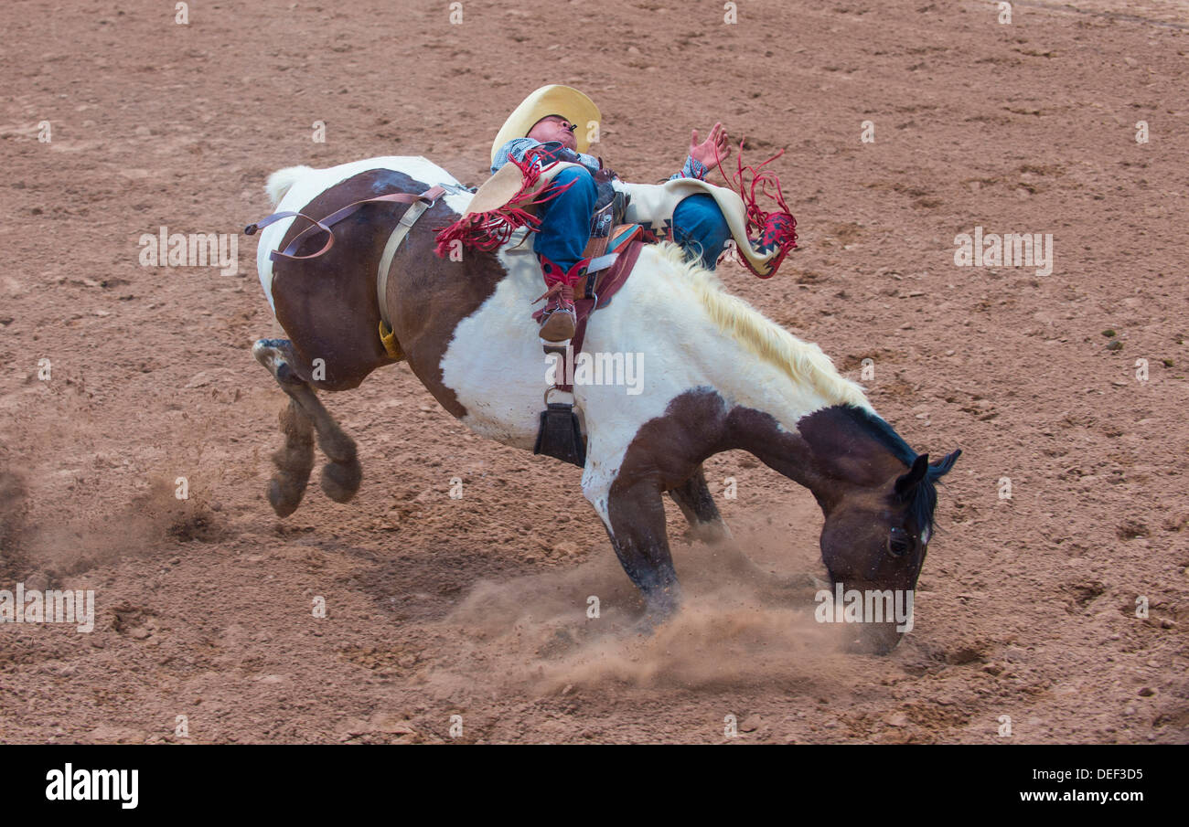 Cowboy Participates in a Bucking Horse Competition at the 92nd annual ...