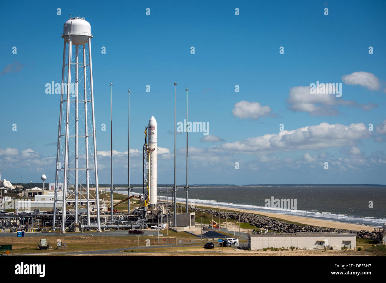 Orbital Sciences Corporation Antares rocket with the Cygnus cargo ...