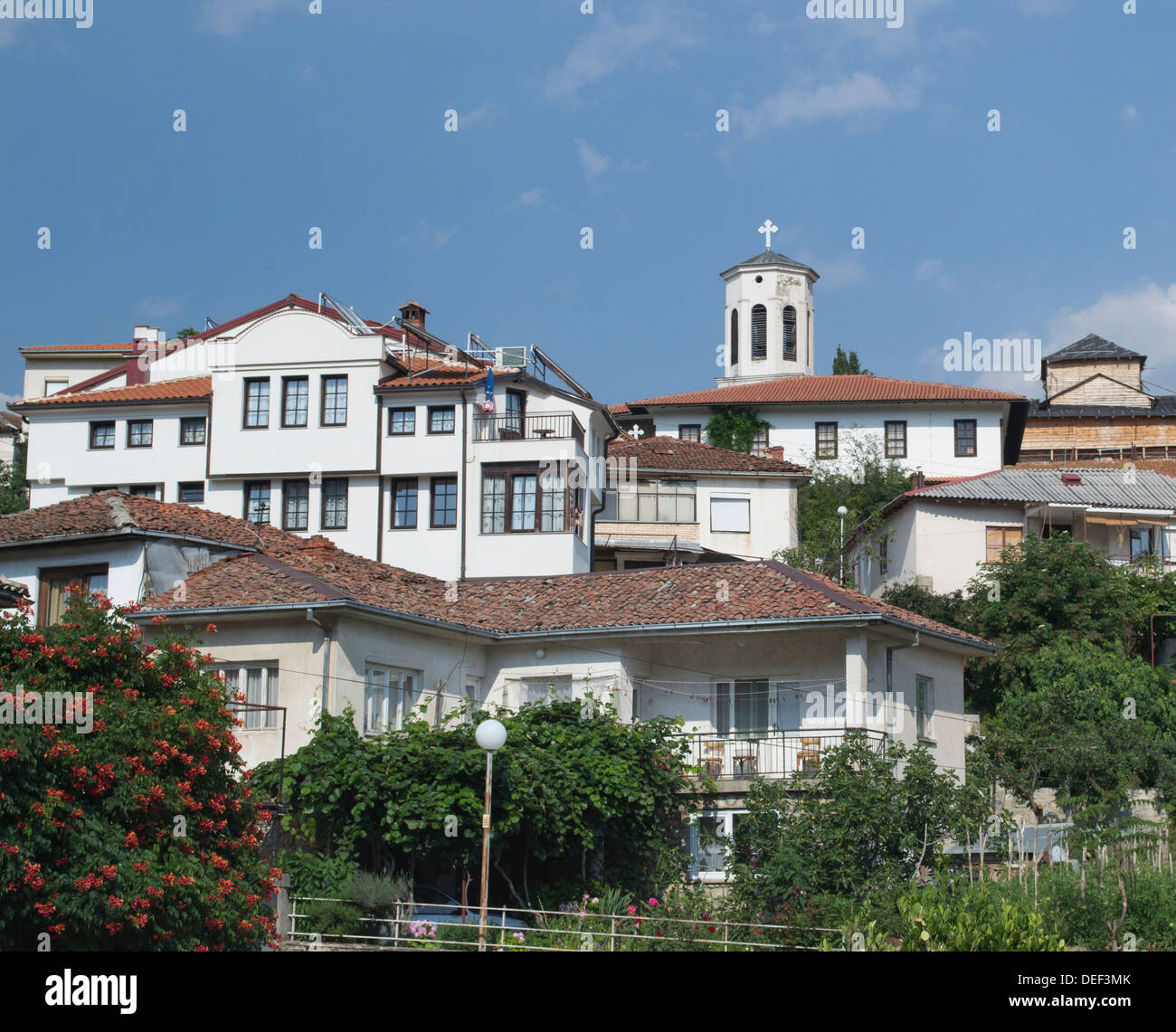 Ohrid traditional houses Stock Photo - Alamy