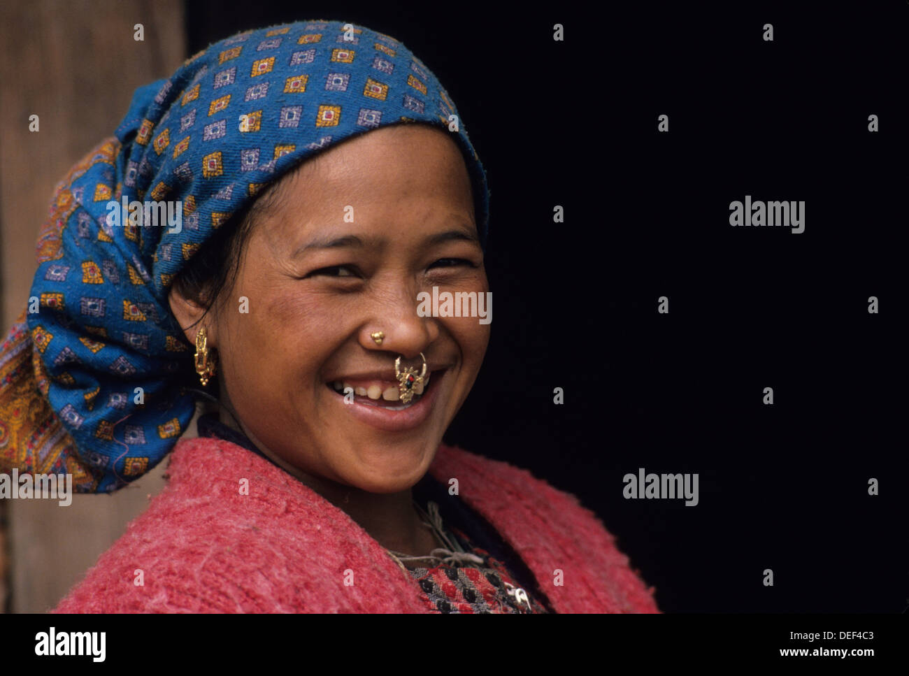 nepal, village, people, portrait, himalaya, asia, face, nepalese Stock ...