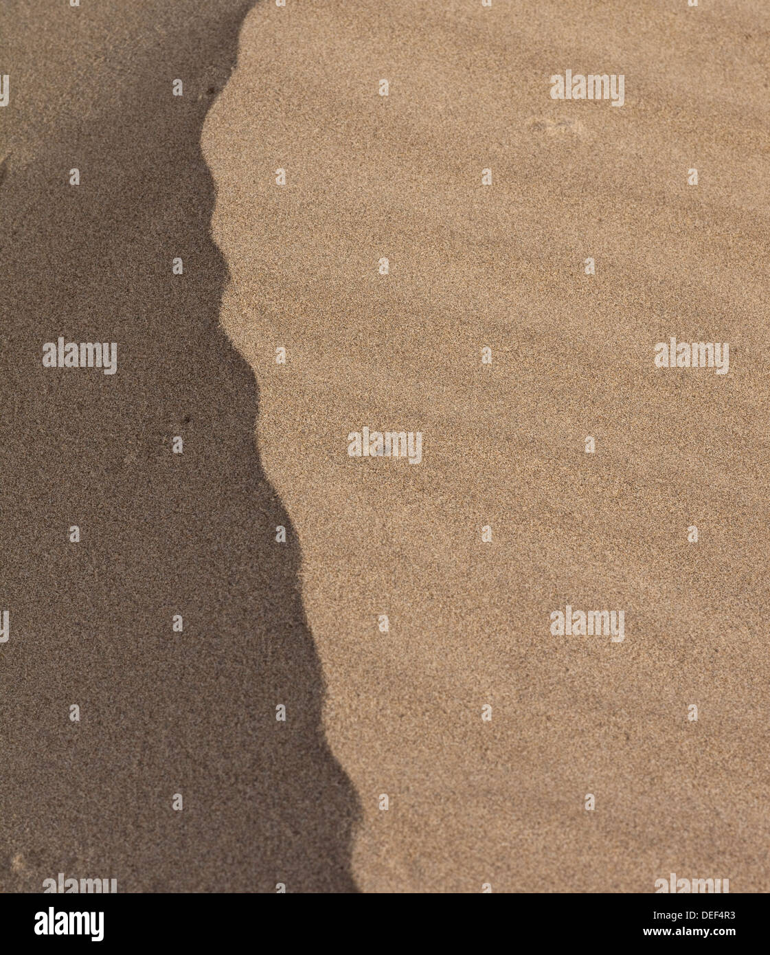 Two sides of a sand ridge Stock Photo - Alamy