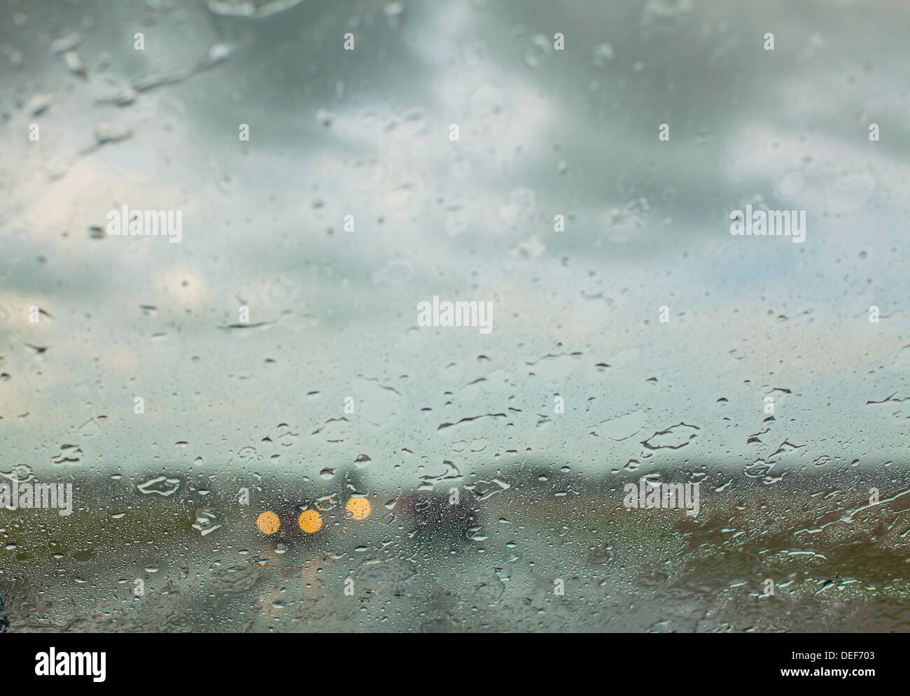 Water drops on a car window Stock Photo - Alamy
