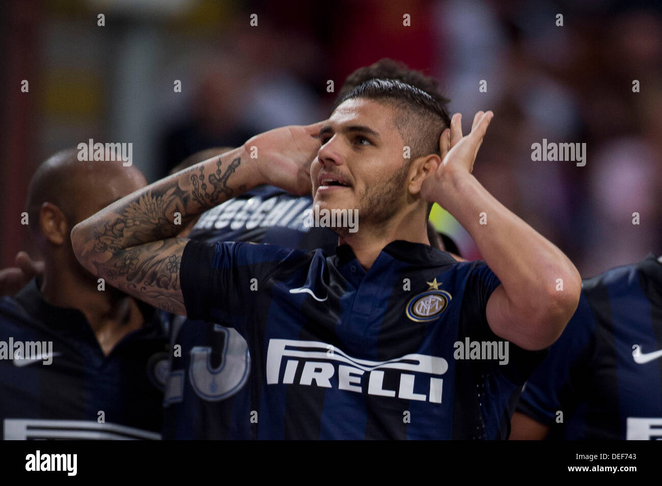 Mauro Icardi (Inter), SEPTEMBER 14, 2013 - Football / Soccer : Mauro ...