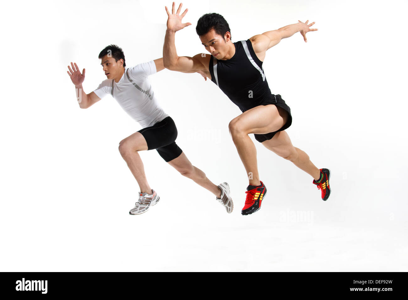 Full length starting line up Cut Out Stock Images & Pictures - Alamy