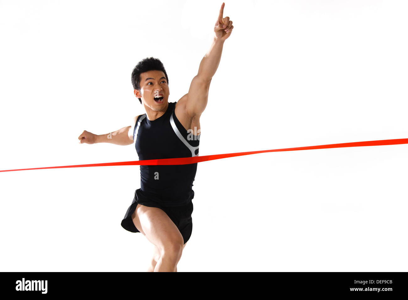 Athlete finish line hi-res stock photography and images - Alamy