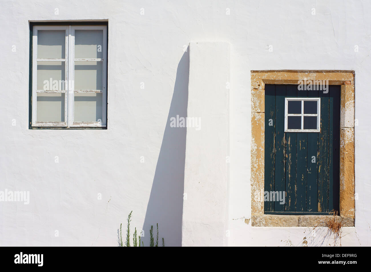 Algarvian door and window Algarve Portugal Stock Photo - Alamy