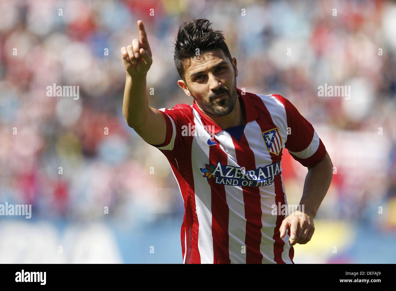 David villa atlético hi-res stock photography and images - Alamy