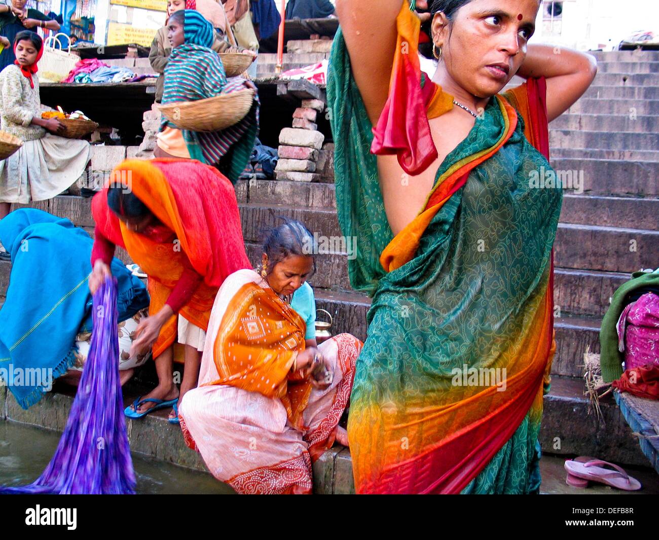 Varanasi bathing gange hi-res stock photography and images - Alamy