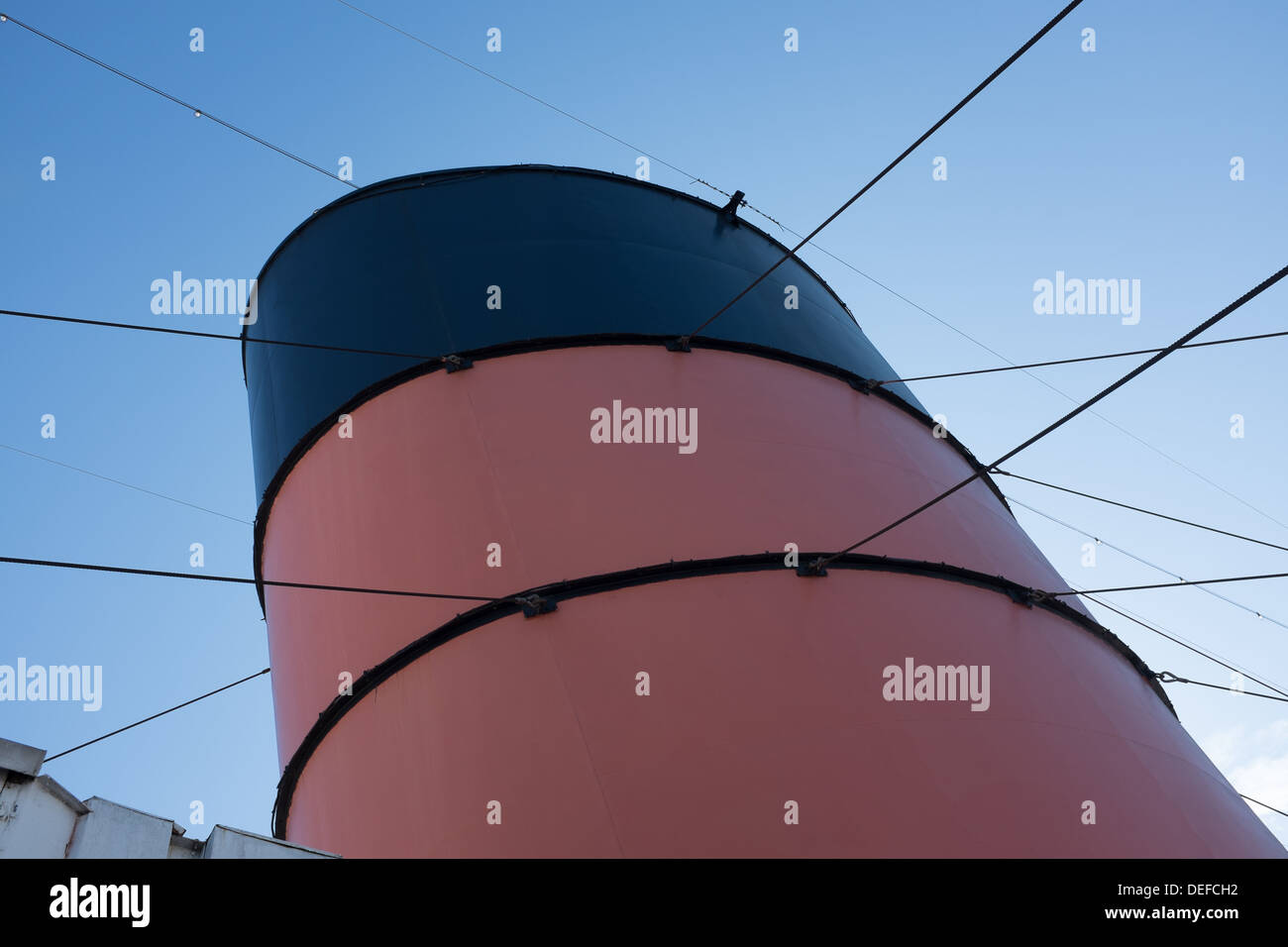 Funnel of the RMS Queen Mary, Long Beach, California Stock Photo - Alamy