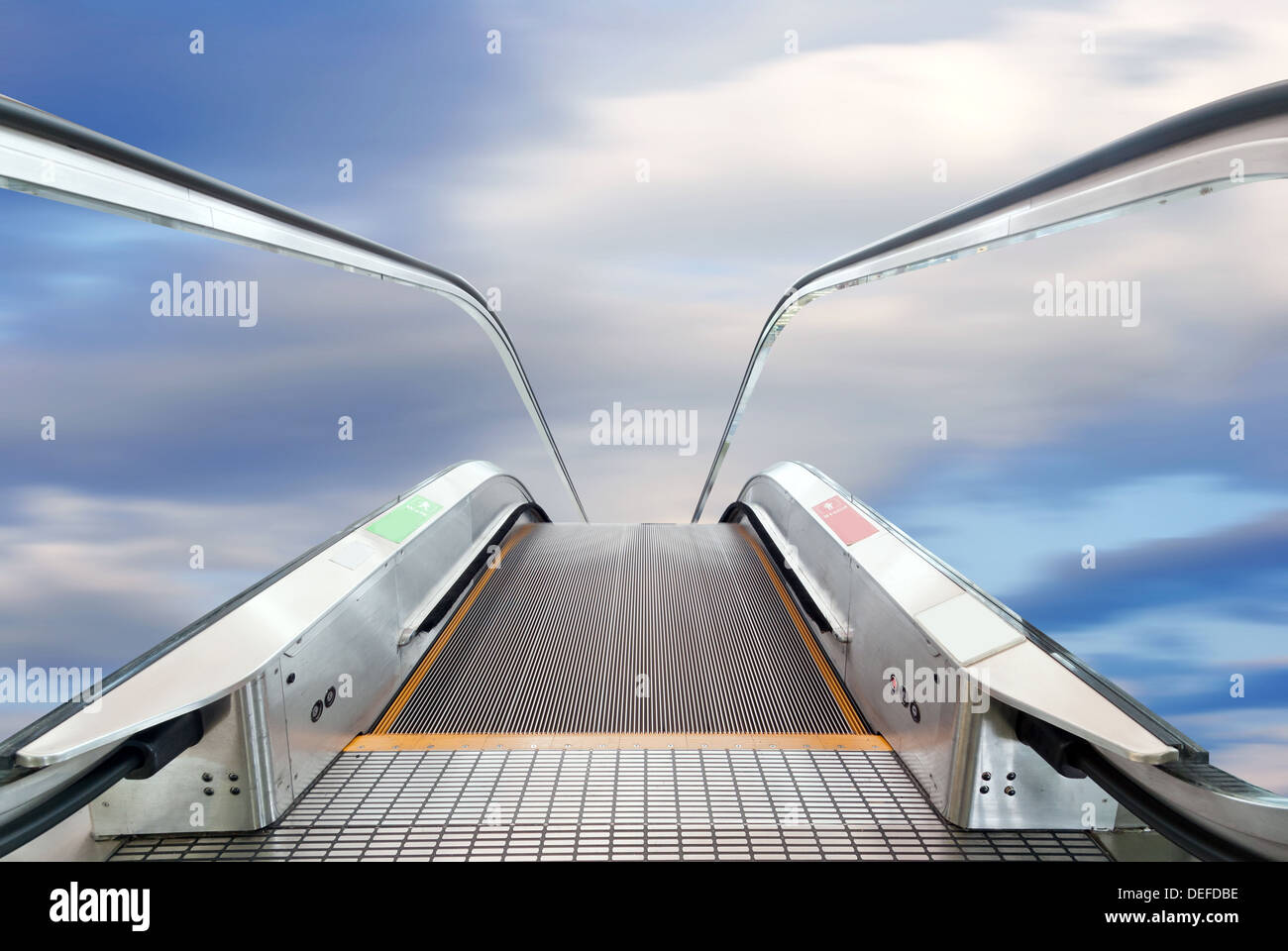 escalator to the sky, urban fantasy landscape,abstract expression Stock ...